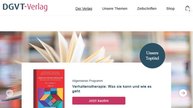 DGVT-Verlag Tübingen | Deutsche Gesellschaft für Verhaltenstherapie e. V.